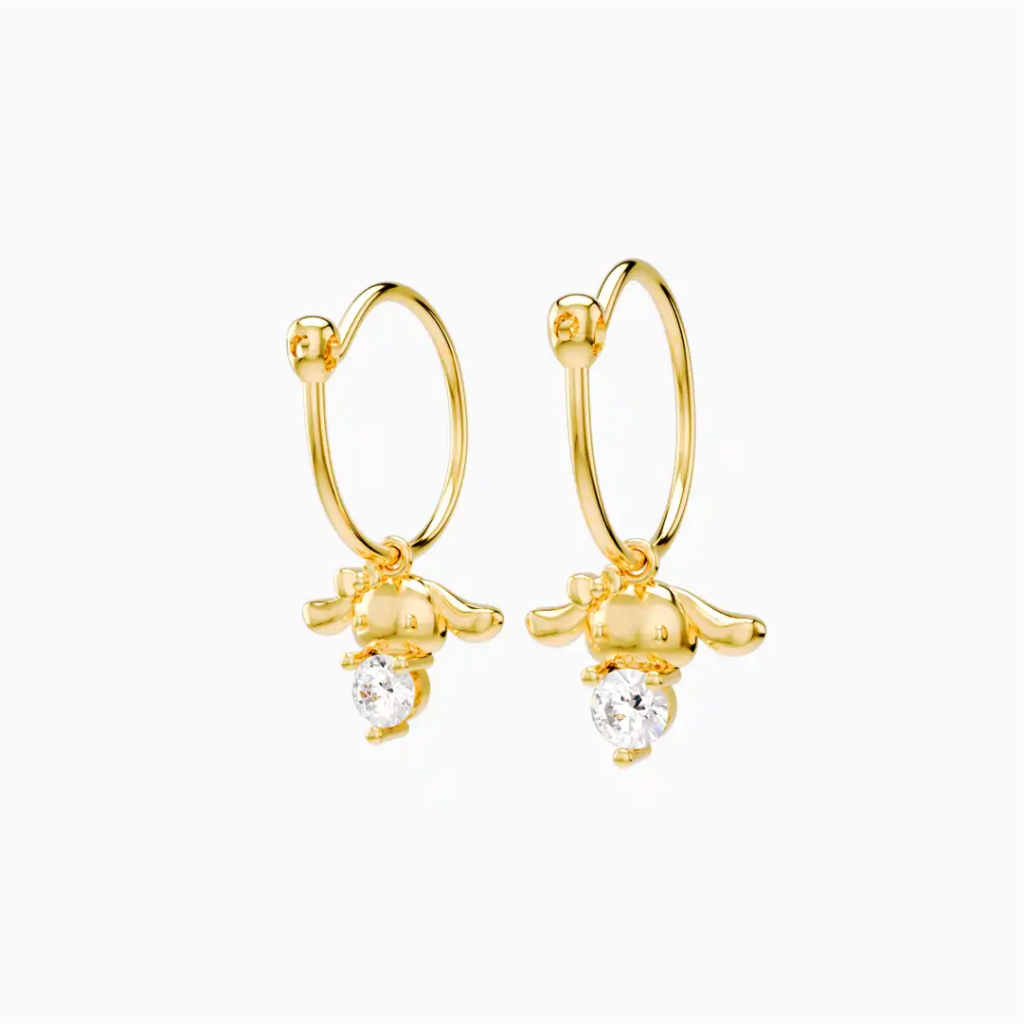 Jual LITTLETHINGSHEWEAR - Anting Emas Anak Loop Hoop Claire Swarovski ...