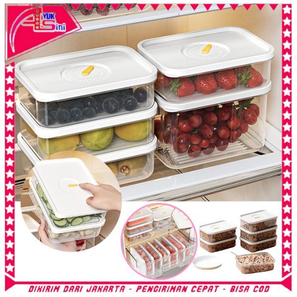 Jual AS Kotak Penyimpanan Bahan Makanan Dengan Penanda Waktu Food ...