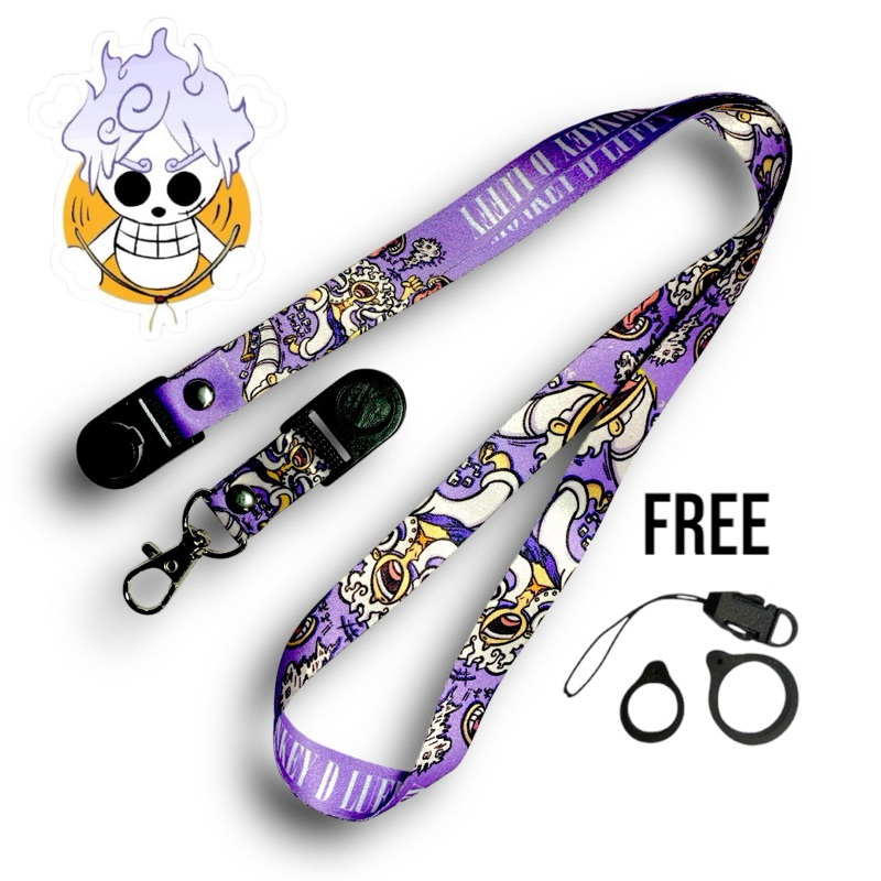 Jual LANYARD ONE PIECE LUFFY GEAR 5 TALI HP ID CARD | Shopee Indonesia