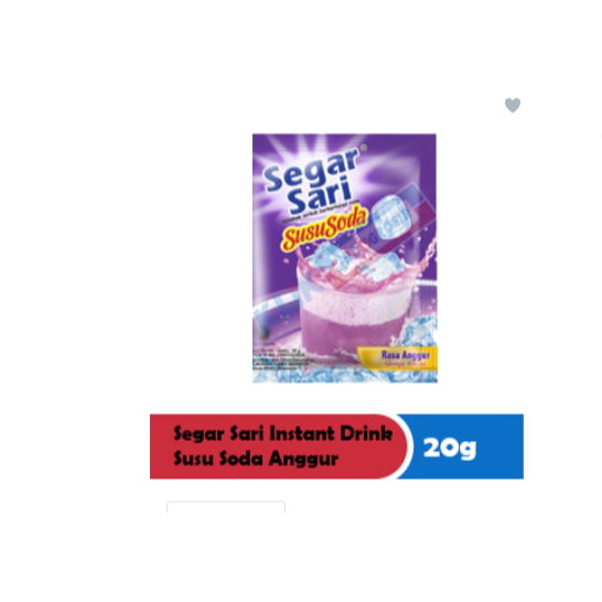 Jual SEGAR SARI INSTANT DRINK SUSU SODA PCK 10x20g | Shopee Indonesia