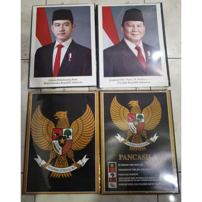 Jual PAKET POSTER BINGKAI PRESIDEN, WAKIL PRESIDEN DAN GARUDA | Shopee Indonesia