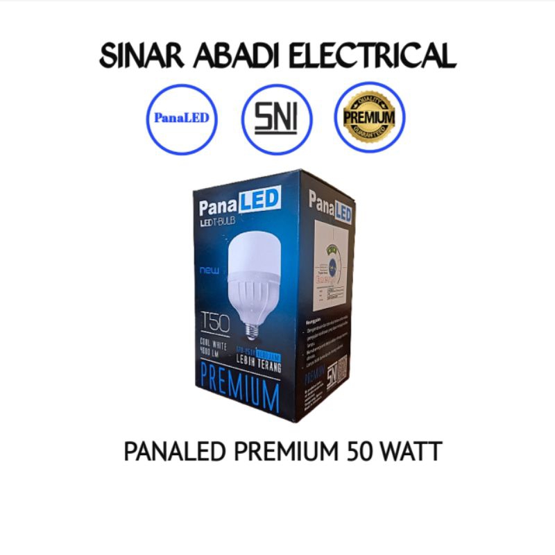 Jual Lampu LED 50 Watt 50w PANALED PREMIUM by LUBY SNI Murah - Putih ...