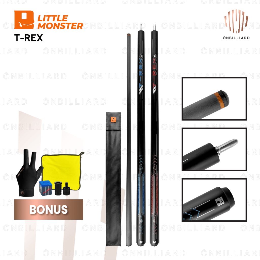 Jual Little Monster T-REX Jump Break Carbon TREX Cue Stick Billiard ...