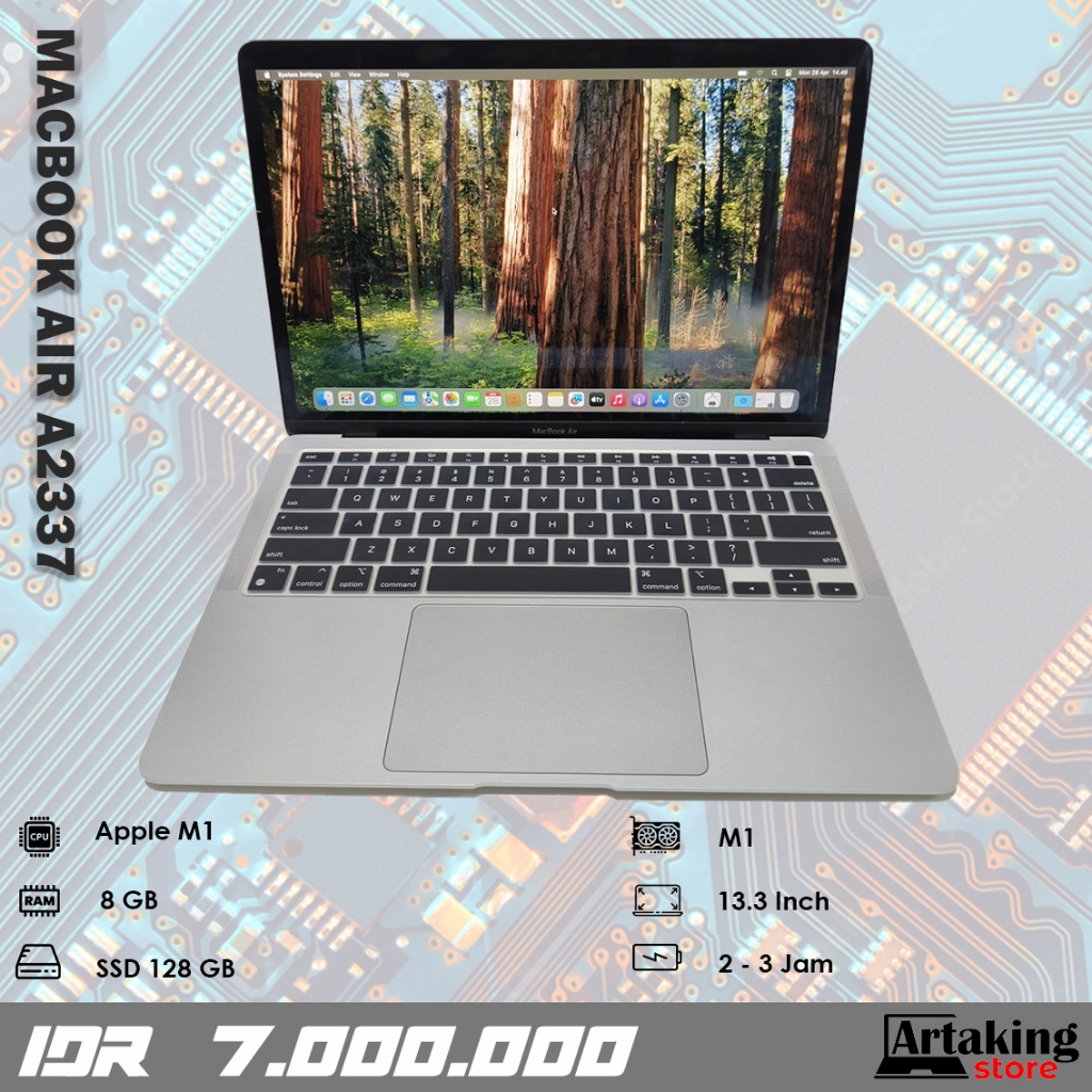 Jual Macbook Air A2337 (2020) - Apple M1 - Ram 8 GB - SSD 128/256 GB ...
