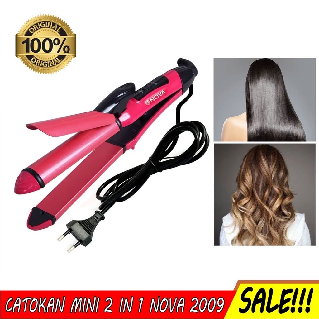 Jual CATOK NOVA MINI 2IN1 NHC 2009 Curl & Straight Hair Beauty Set ...