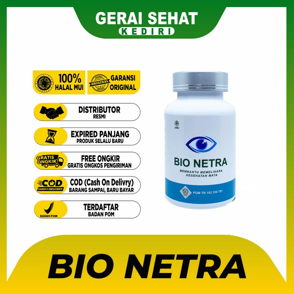 Jual BIO NETRA - ORIGINAL - BPOM - OBAT KESEHATAN MATA - MATA MINUS ...