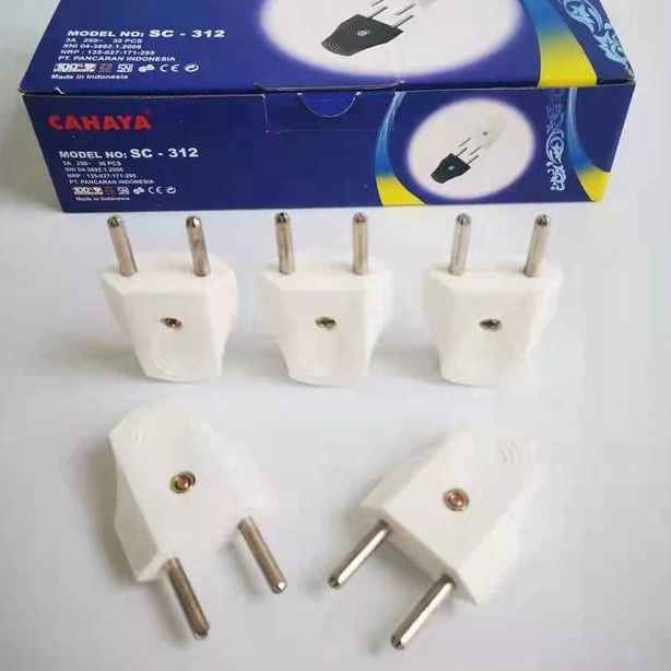 Jual Steker Gepeng/Colokan Sambungan Listrik Merk Cahaya | Shopee Indonesia