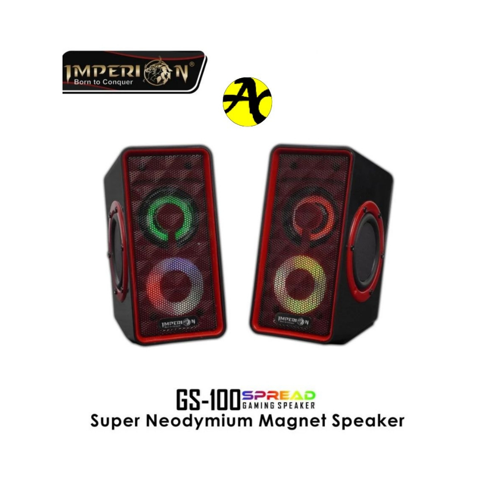 Jual Imperion GS100 RGB – Speaker Desktop Gaming Bass Kuat & 3D Sound ...