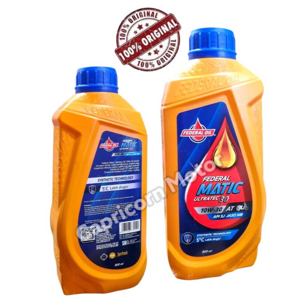 Jual FEDERAL MATIC FLICK ULTRATEC 30 SCOOTER SEMI SYNTHETIC SAE 10W 30 ...