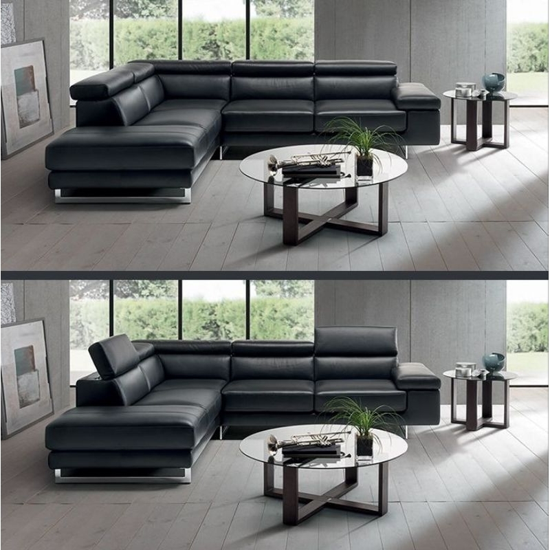 Jual sofa kulit hitam premium sofa ruang tamu nyaman mewah dan ...