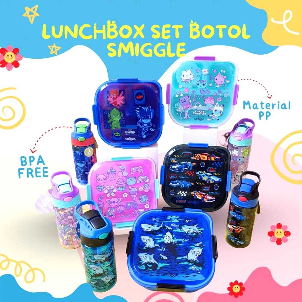 Jual LUNCH BOX SMIGGLE 2012 DAN BOTOL MINUM ANAK 2009 ANTI BOCOR BOTOL MINUM KARAKTER SMIGGLE ...