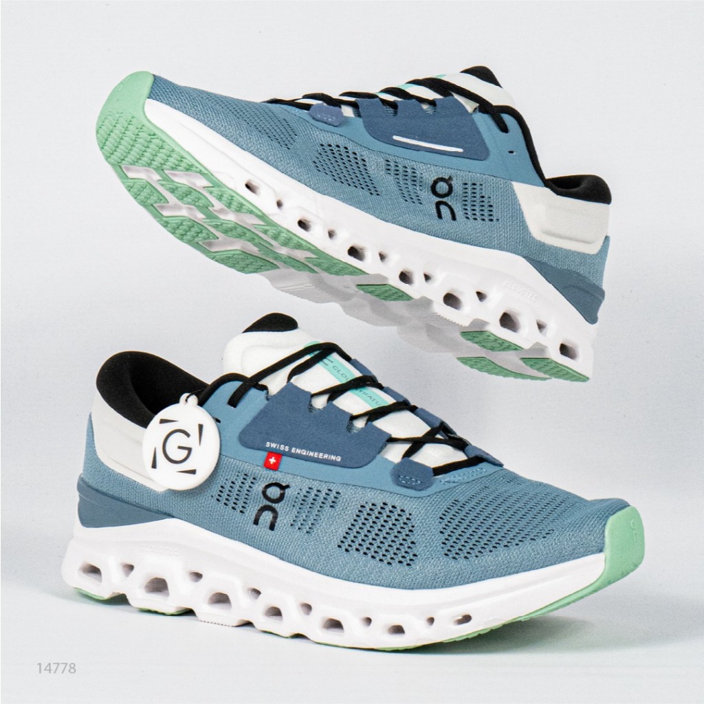 Jual Sepatu Running Cloudstratus 3 Wash Metal Blue Sneakers Authentic ...