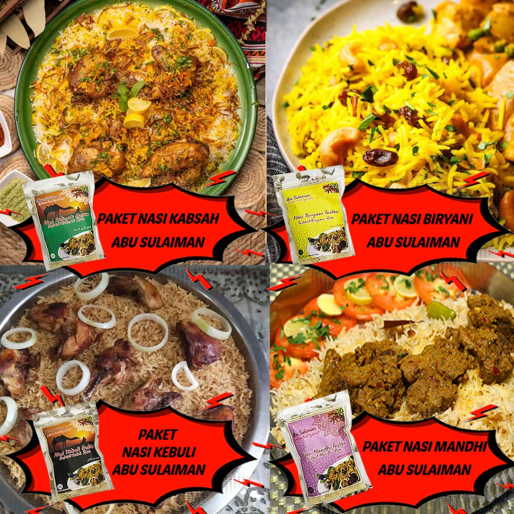 Jual Beras Basmati [ 200gr ] + Bumbu Nasi Kebuli Instan Abu Sulaiman ...