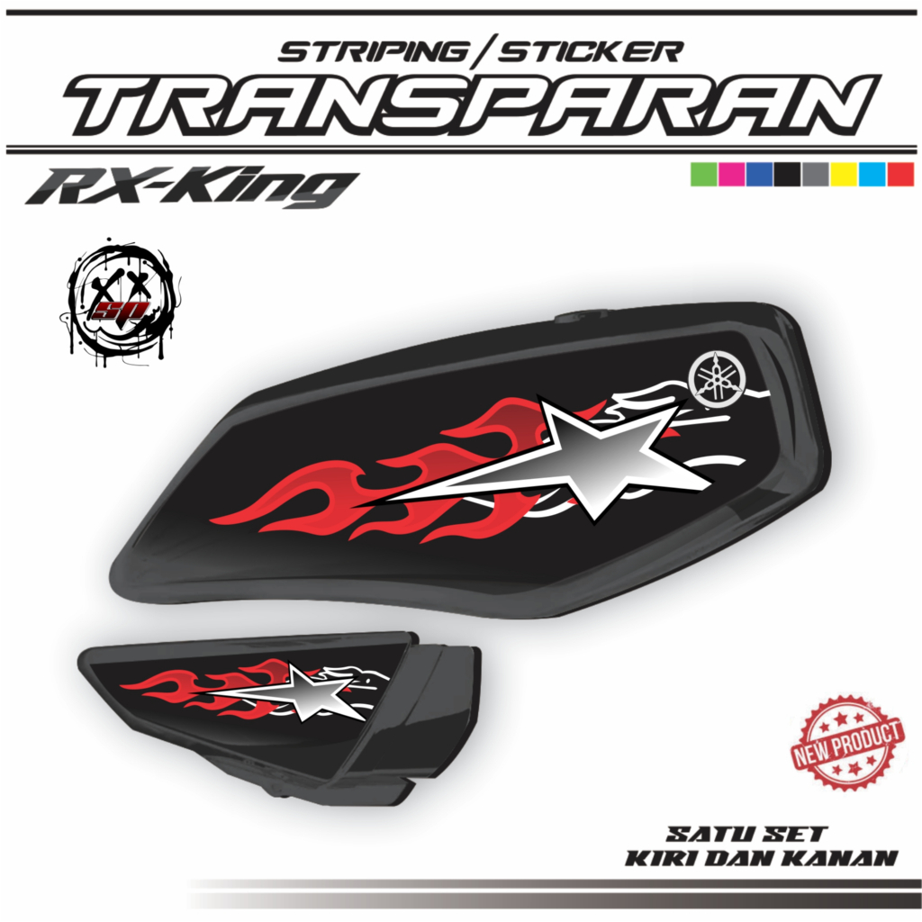 Jual STRIPING STICKER TRANSPARAN YAMAHA RK KING VARIASI DESIGN TERBARU ...