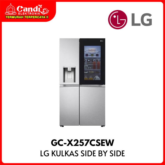 Jual LG Kulkas Side by Side InstaView Door-in-door Net 617 Liter GCX257CSEW Side Insta View Door ...