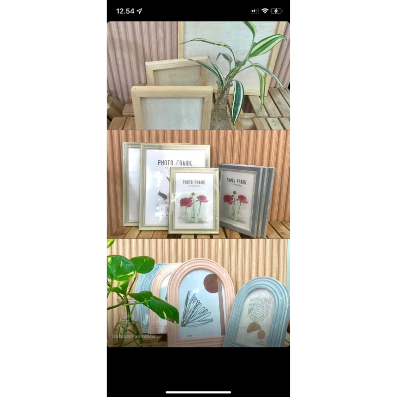 Jual Frame Foto Minimalis Aesthetic | Figura Minimalis | Figura Foto ...