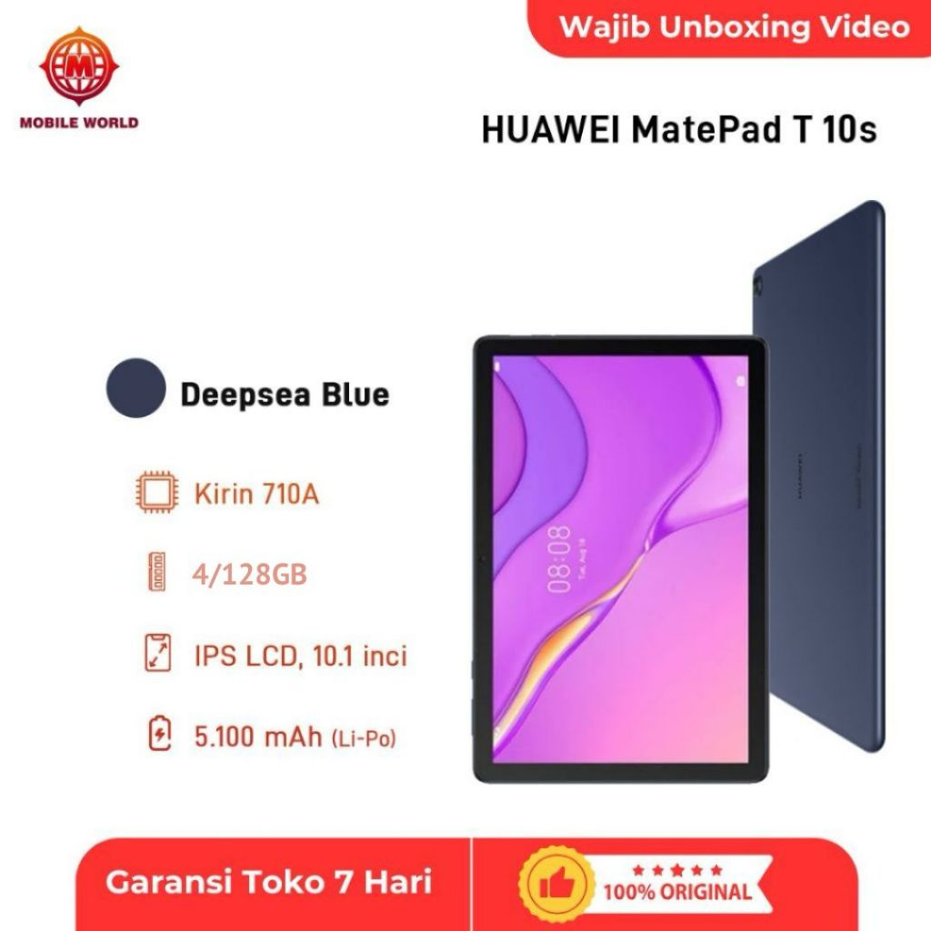 Jual [CLEARANCE SALE] Mobile World Huawei Matepad T10S 4/128GB Kirin ...