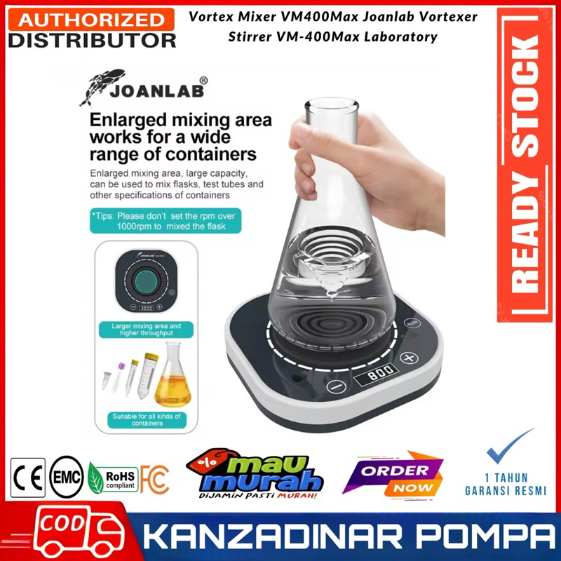 Jual Vortex Mixer VM400Max Joanlab Vortexer Stirrer VM-400Max Laboratory Digital VM 400MAx ...