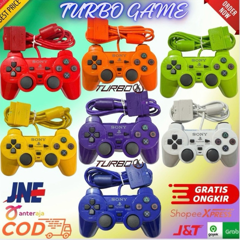 Jual STICK PS2 WARNA STABILO KABEL ORI SERAT, CASING GLOSY | Shopee ...