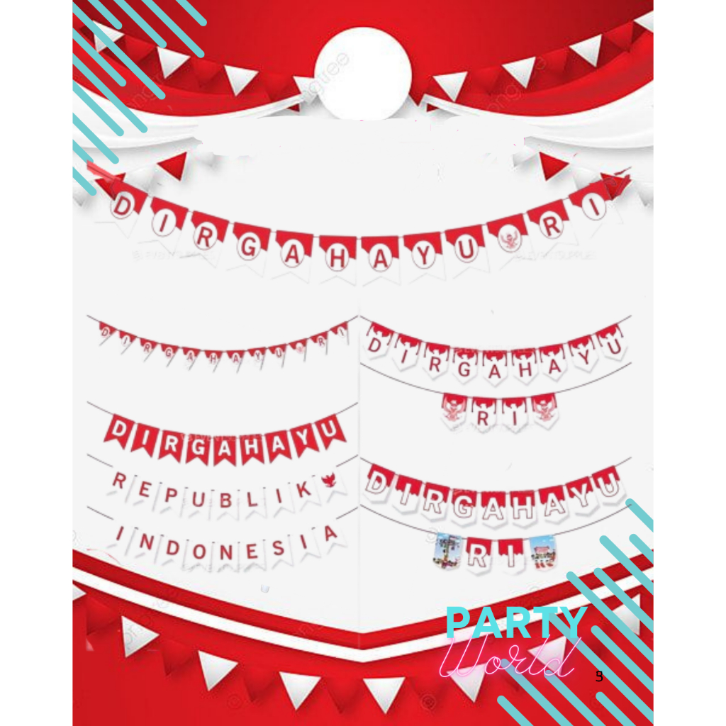 Jual Banner Bendera Merah Putih Segilima Benner 17 Agustus Banner ...
