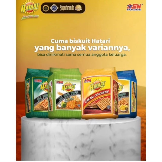 Jual Biskuit Hatari Rasa Margarin, Kelapa, Original dan Cream Crackers ...