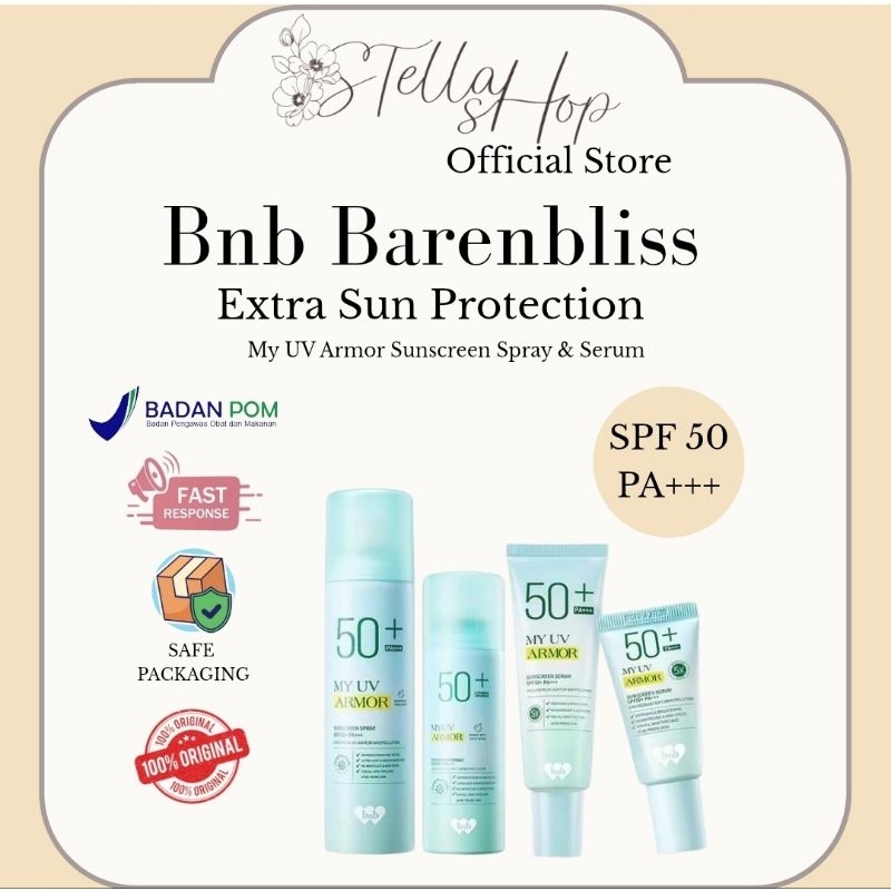 Jual BNB barenbliss My UV Armor Sunscreen SPF50+ PA+++ | Sunscreen 5x ...