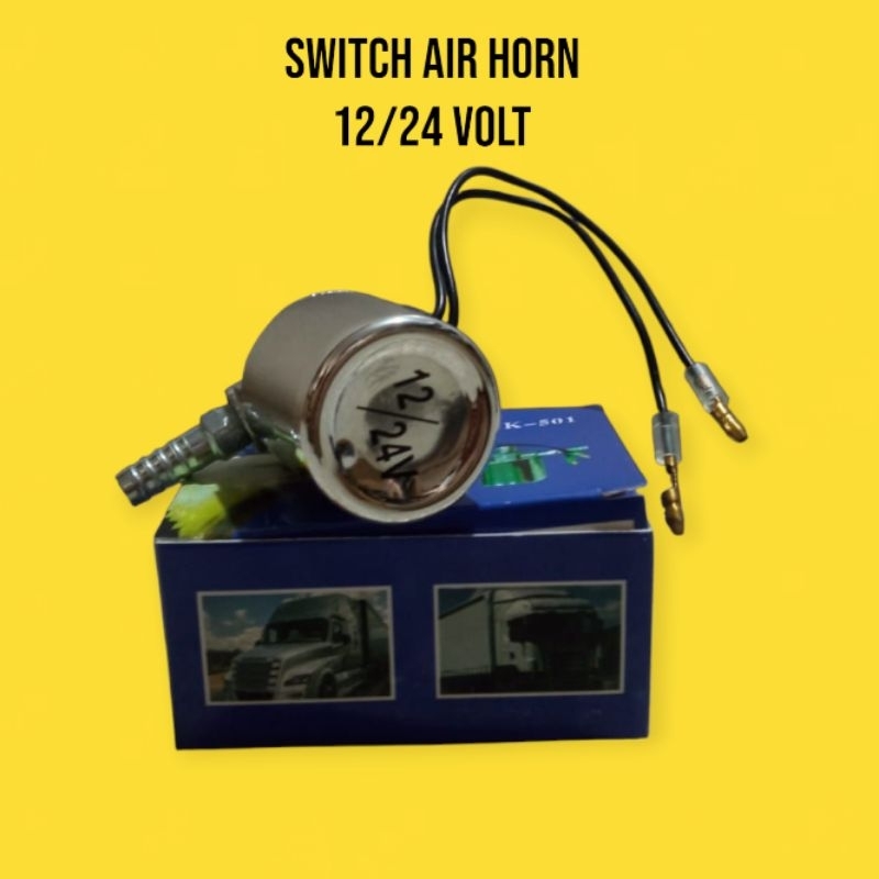 Jual Switch air horn-swit otomatis klakson angin mobil 12/24 volt horn ...
