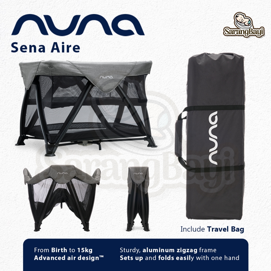 Jual Nuna Sena Aire Sleeping Baby Cot / Box Tempat Tidur Anak Bayi ...