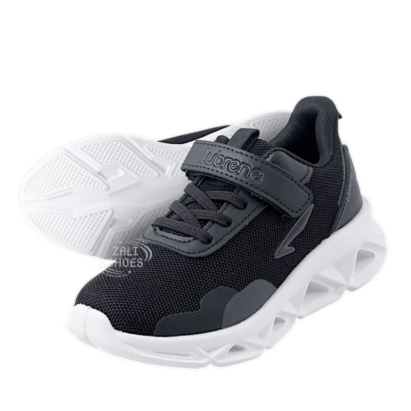 Jual Sepatu sekolah anak sd hitam putih hitam polos Lubrene Alfie 01-Sc ...