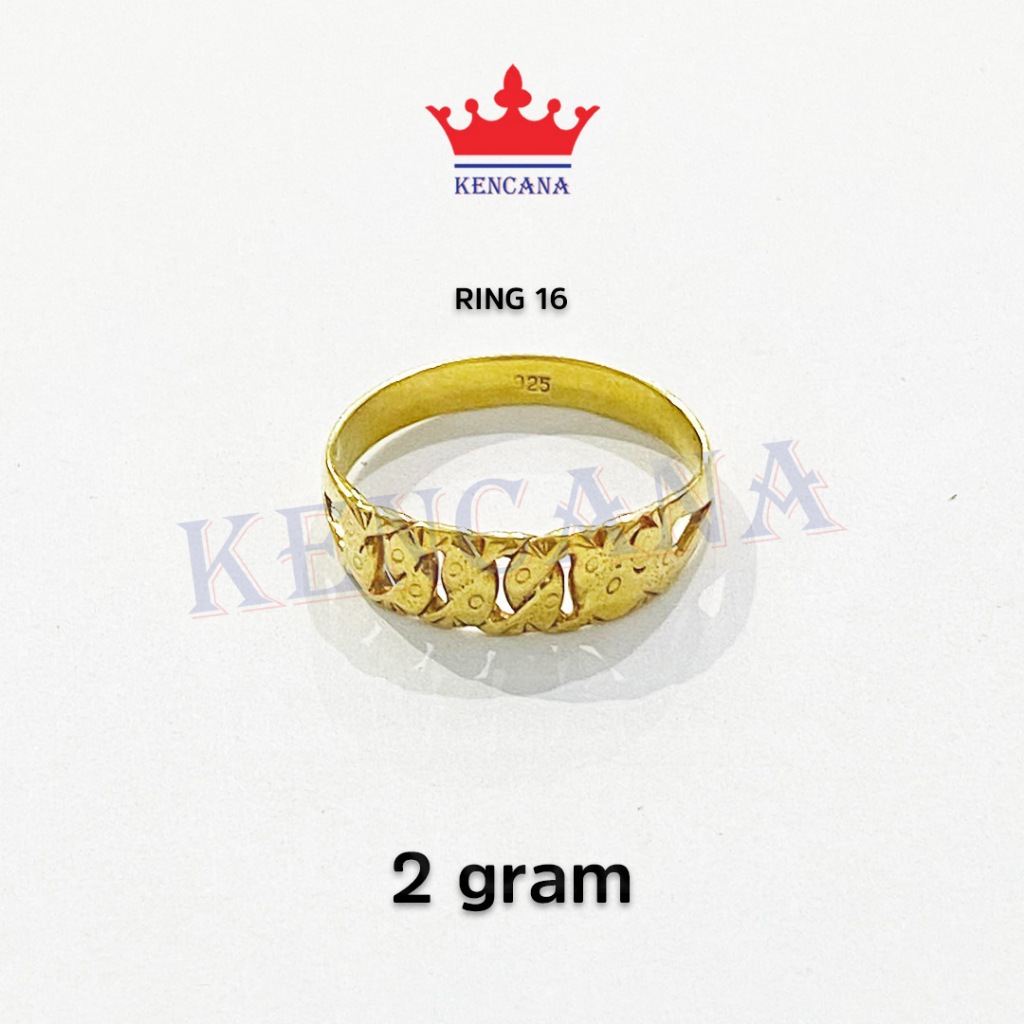 Jual Cincin Perak Setengah Rantai Wanita Asli Silver 925 Sepuh Emas 24k ...