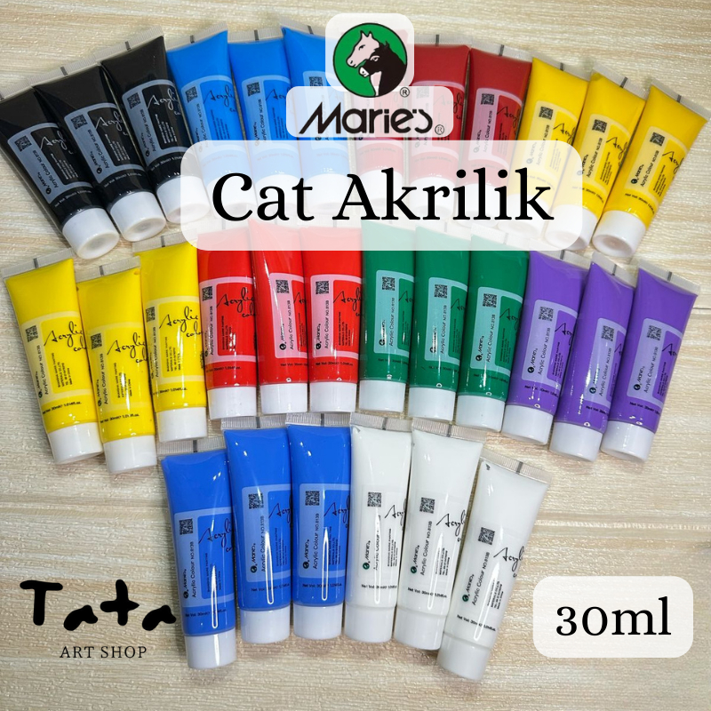 Jual Marie's Cat Akrilik 30ml / Maries Acrylic Paint / Cat Akrilik Tube ...