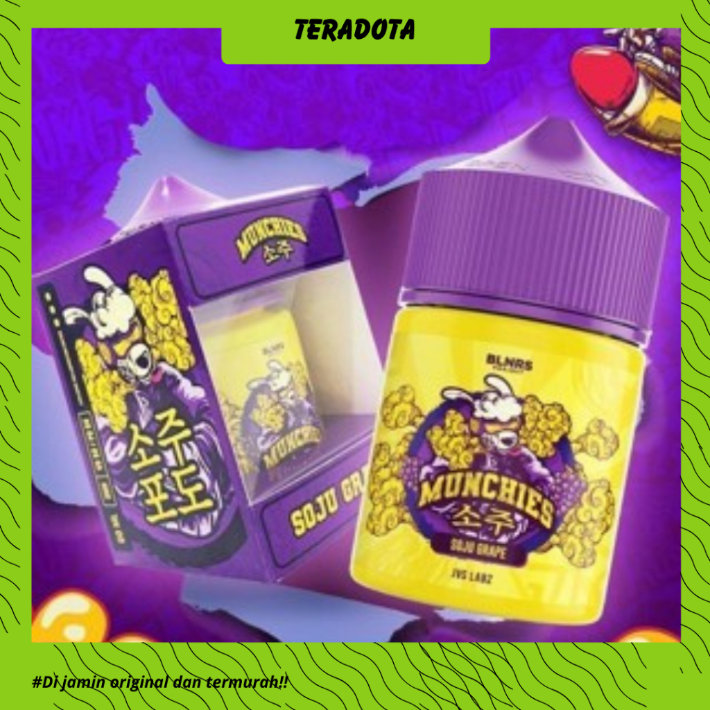 Jual MUNCHIES V3 GRAPE LIQUID FREEBASE 60ML 100% ORIGINAL LIQUID ...