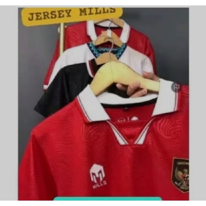 Jual jersey timnas indonesia Mills home away | Shopee Indonesia