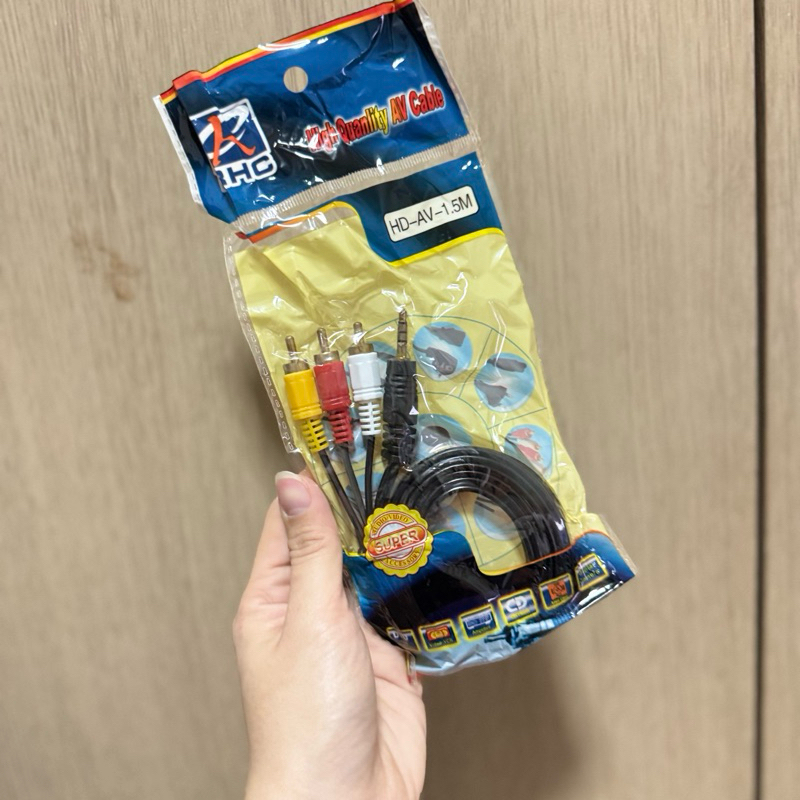 Jual Kabel Rca 3 in 1 Kabel Audio Video To Jek Aux 3.5mm Kabel RCA To ...