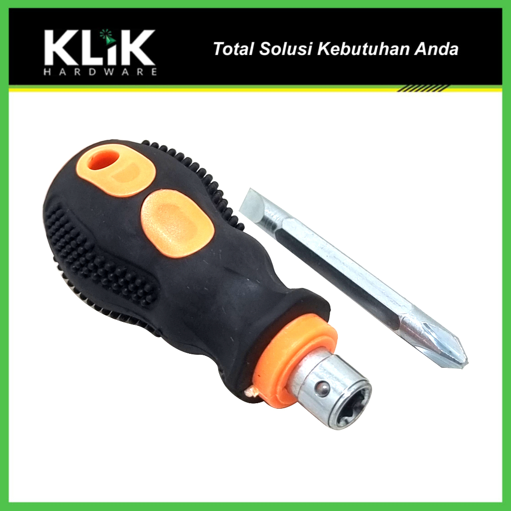 Jual FREED Obeng Mini 2 Way Gagang Karet CRV - Obeng Cebol Bolak Balik ...
