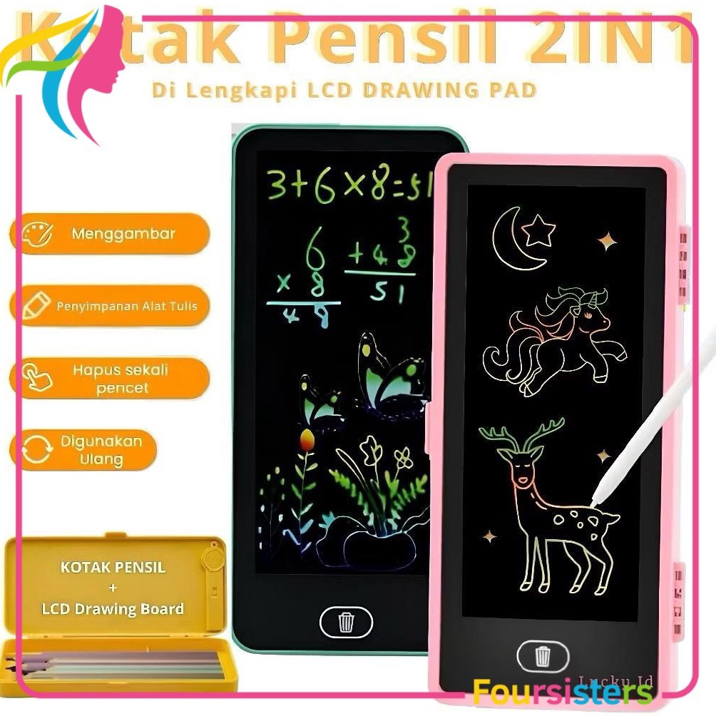 Jual Buruan Dapetin FS Kotak Pensil Case Besar Lcd Writing Drawing Box ...