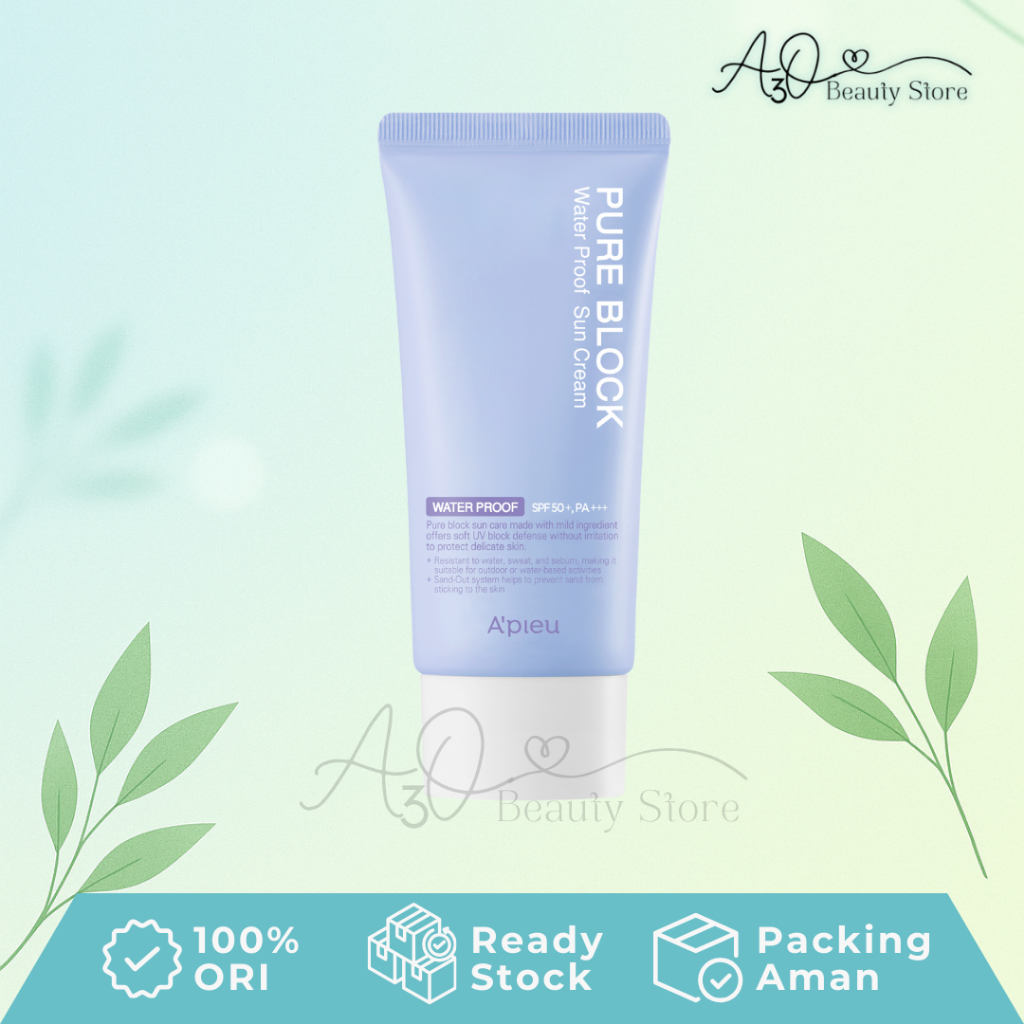 Jual A’pieu Pure Block Waterproof Sun Cream SPF50+/PA+++ – Sunscreen ...