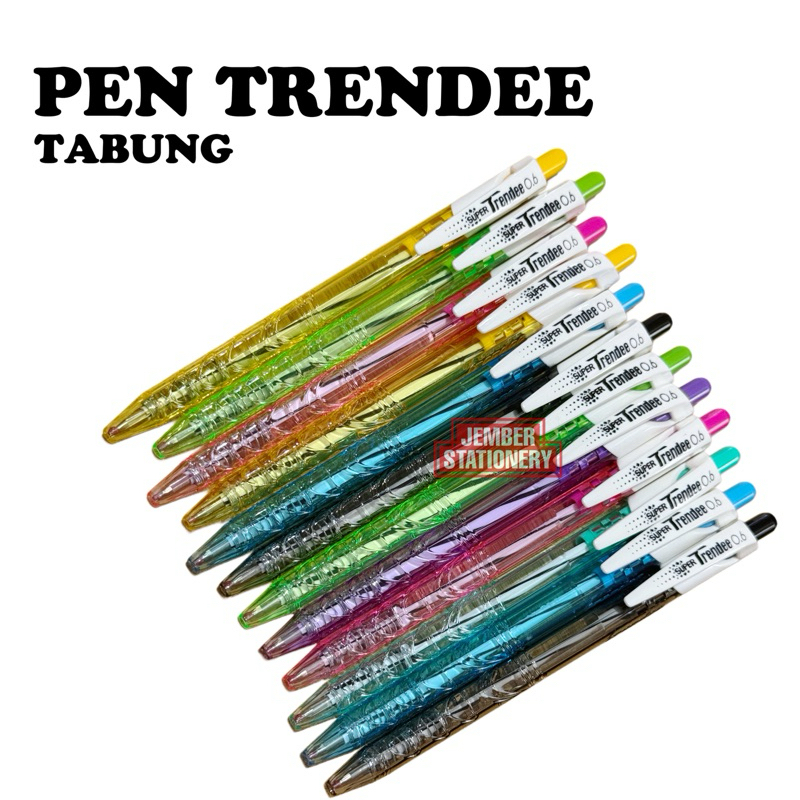 Jual (12pcs) Pen Flexoffice Trendee 0.6 Tabung | Shopee Indonesia