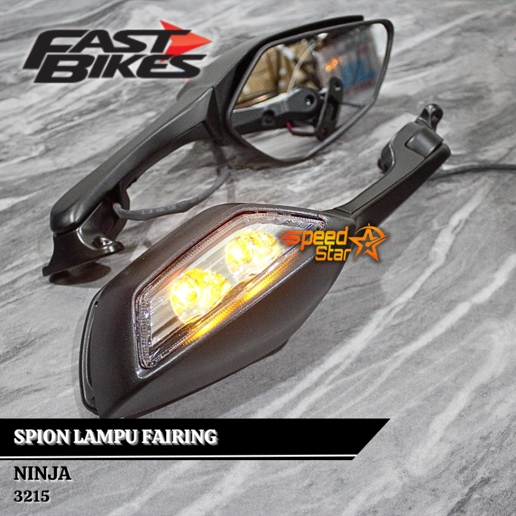 Jual Spion Zx 10 / Spion Lampu / Spion Fairing Universal Nmax Xmax ...
