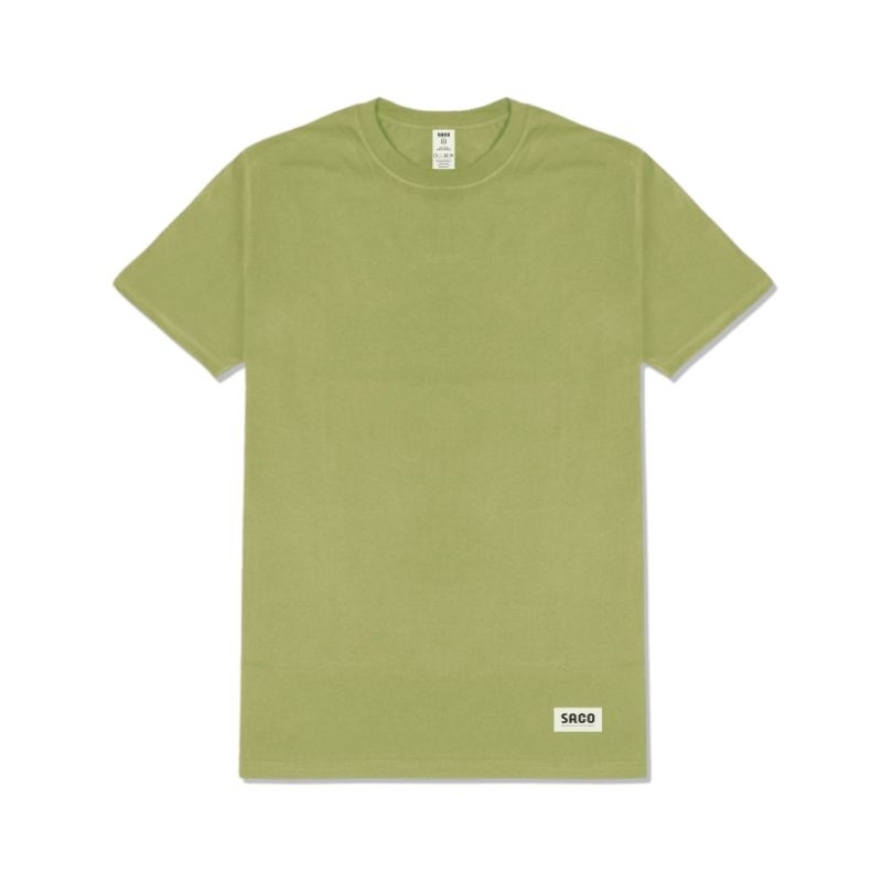 Jual SACO | T-Shirt Polos Sage green - Kaos Polos 100% Cotton Combed ...