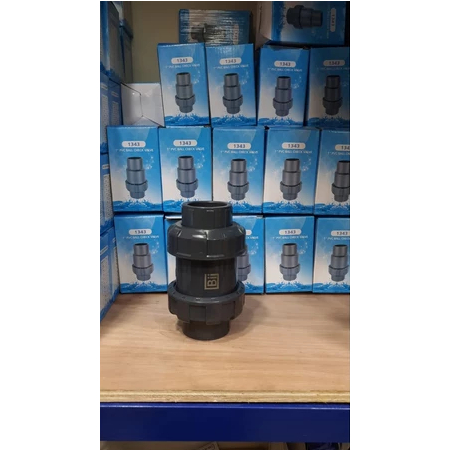 Jual ball check valve pvc 2 inch double / true union watermur | Shopee ...