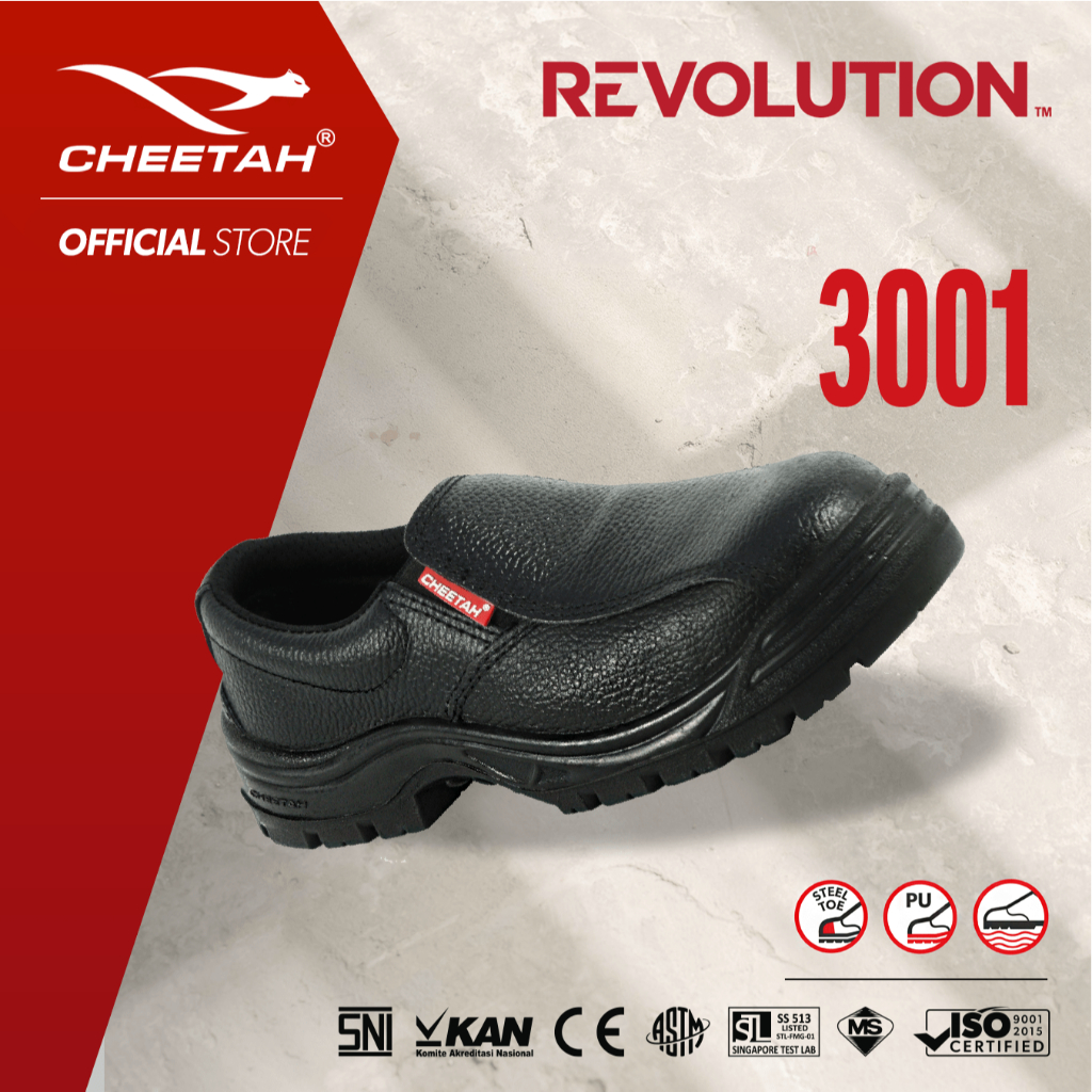 Jual BUNDLE (BELI 2 LEBIH HEMAT 15.000) Sepatu Safety CHEETAH 3001H ...