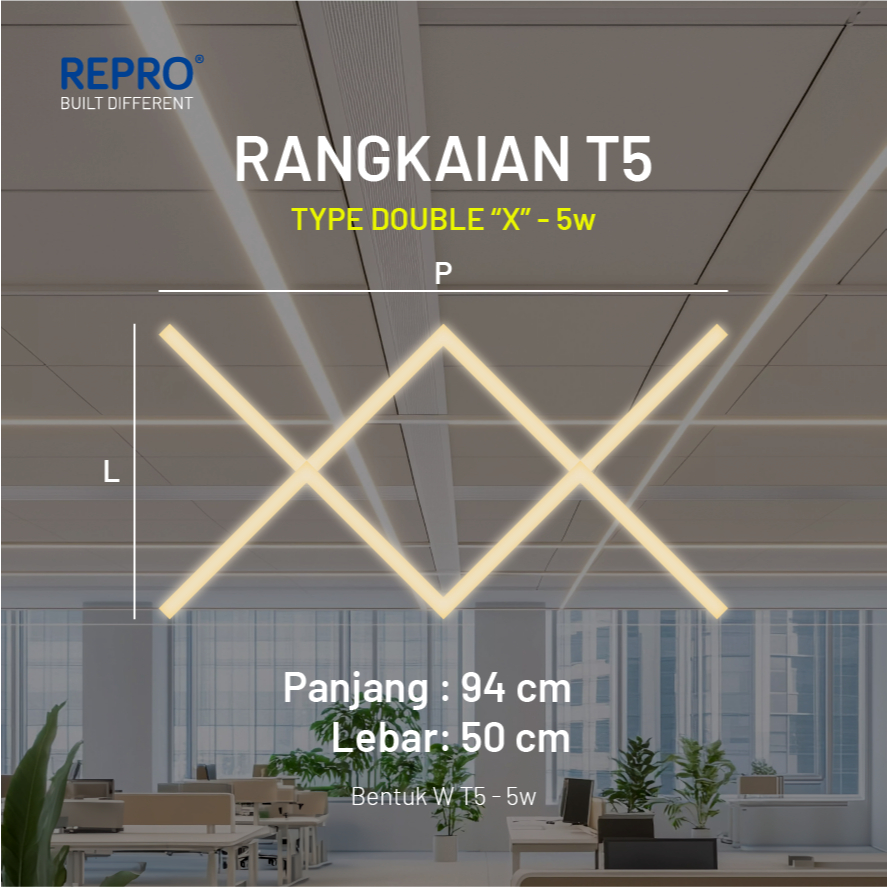Jual [BEST SELLER] REPRO Rangkaian Lampu T5 Tipe Double X / Lampu T5 ...