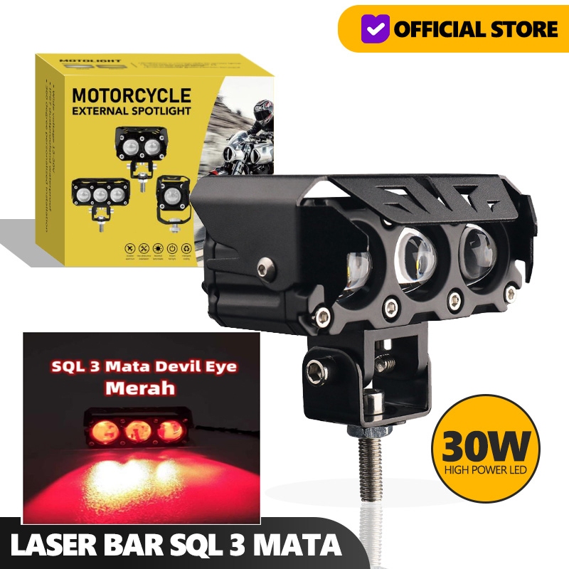 Jual Lampu Tembak MINI Sepeda Motor LED Lampu Kabut Mengemudi Warna ...