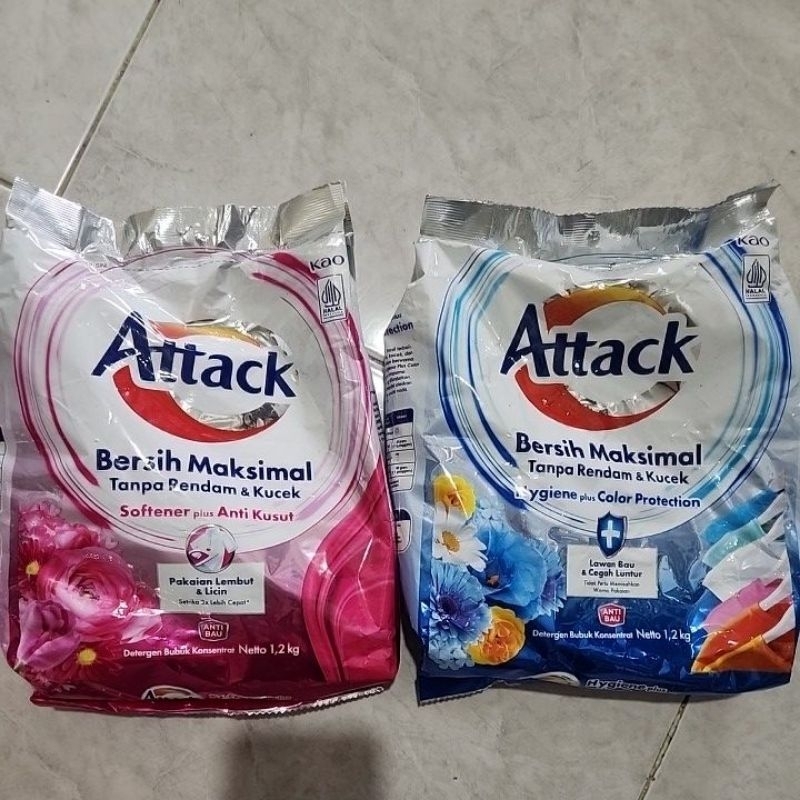 Jual Attack Softener & Hygiene Detergen bubuk 1,2kg | Shopee Indonesia