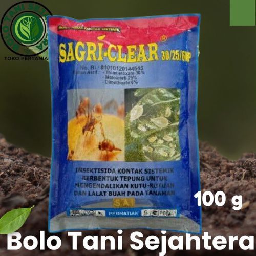 Jual SAGRI-CLEAR 30/30WP INSEKTISIDA 100gr pembasmi hama kutu kutuan ...