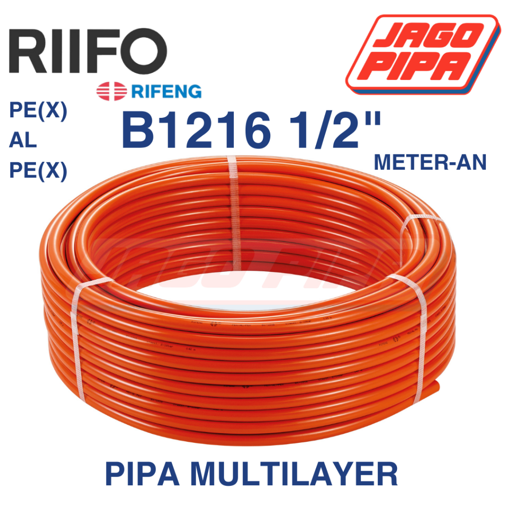 Jual RIFENG Multilayer METER-AN B1216 1/2" Pipa Air Panas PEX AL PEX Orange 1/2 inch 1216 Meter ...