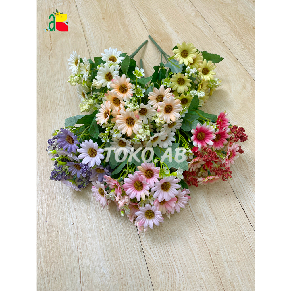 Jual BUNGA PLASTIK HIAS DAYSI MINI LILI B8152 SALJU FR BUNGA ARTIFICIAL ...