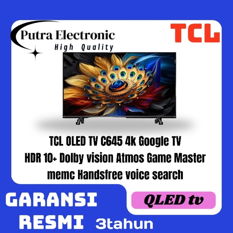 Jual TCL OLED 43C645 4k Google tv 43inch | Shopee Indonesia