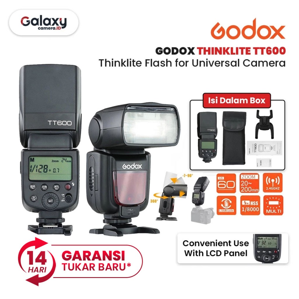Jual Flash Godox Thinklite TT600 Universal TT 600 Garansi 1 Tahun ...